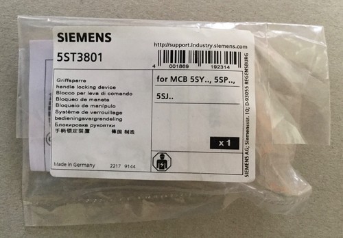 10STK SIEMENS Griffsperre 5ST3801 für Miniaturüberlastschalter 5SY,5SP ...