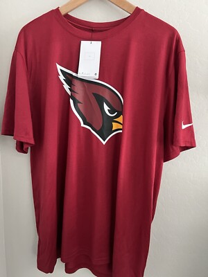 Nike Mens 2XL Tee T Shirt Dri Fit Nfl Arizona Cardinals Football Fits ...