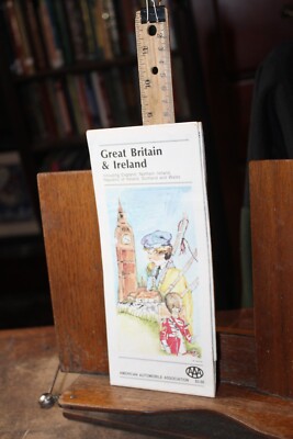 Vintage Travel Brochure Map AAA Great Britain and Ireland | eBay