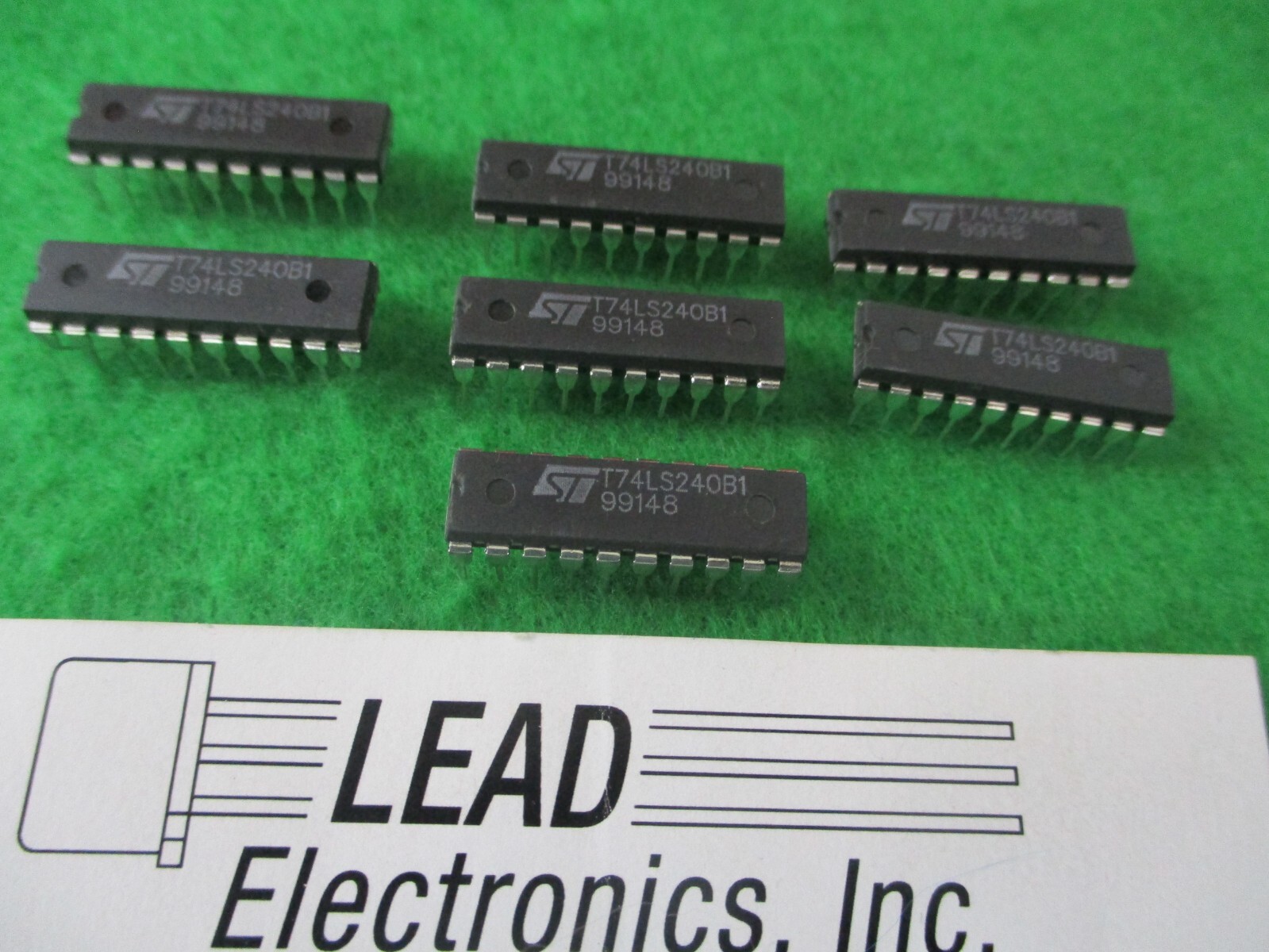 QTY 5 ST-MICRO T74LS240B1 DUAL BUFFER/DRIVER 74LS240 20PIN DIP FREE ...