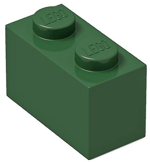 ☀️Lego x50 DARK GREEN 1x2 Bricks blocks Part Pieces Bulk Lot Legos ...