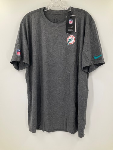 MIAMI DOLPHINS TEAM ISSUED PLAYER THROWBACK LOGO DRI-FIT T-SHIRT BRAND ...