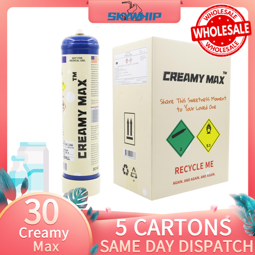 Creamy max 30 Tanks 580g Whipped Cream Chargers Wholesale Same Day ...