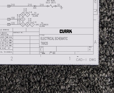 Clark TMX25 Forklift Lift Truck Electrical Wiring Diagrams Schematic ...