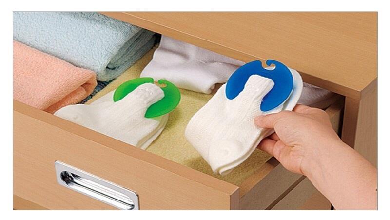 SOCK HOLDERS SOCK ORGANIZERS SORTER SOCK DRYER PEGS LAUNDRY CLIPS, 6 ...