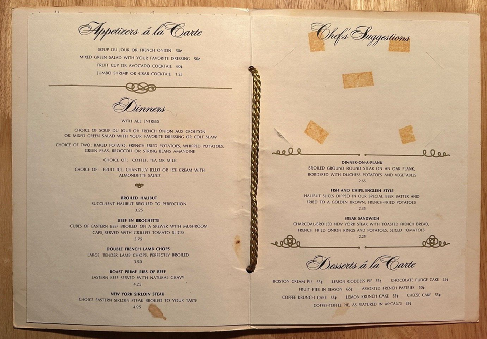 Blum's Restaurant - Wilshire & Beverly- Beverly Hills, Ca. 1966 Vintage Menu | eBay