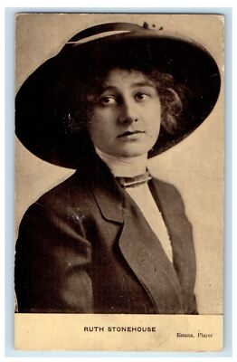 c1910's Ruth Stonehouse Essana Player Silent Actress Unposted Antique ...