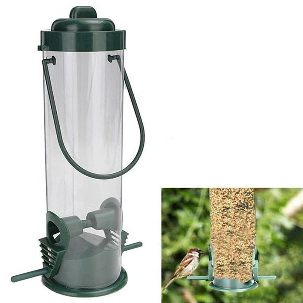 Bird Feeder Container outdoor Wild Garden Waterproof Hanging tree feed ...