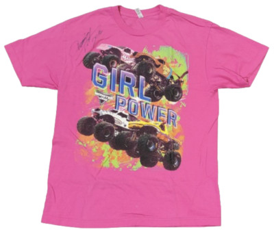 Monster Jam Girl Power Racing Autographed T-Shirt Autographed Autograph ...