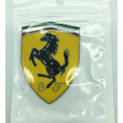 For Ferrari Emblem Side Badge Sticker Decal Fender Hood Badge Logo Rear ...