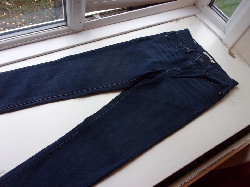 LEVIS 721 High Rise Straight Ladies Blue Jeans Label W27 Actual W26 ...