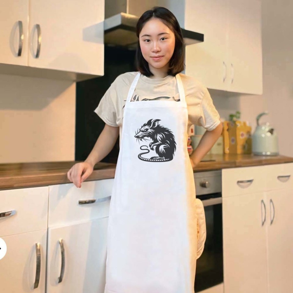 'Sinister Rat' Unisex Cooking Apron (AP00086901) | eBay UK