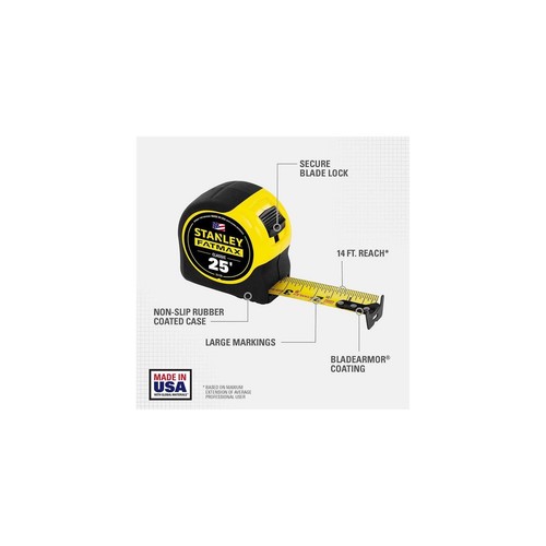 STANLEY FATMAX Tape Measure, 25-Foot (33-725) | eBay