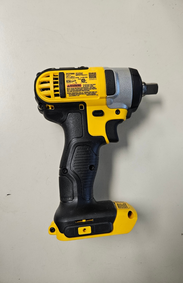 DEWALT DCF880 1/2" Cordless Impact Wrench 205Nm High Torque 2300 RPM ...