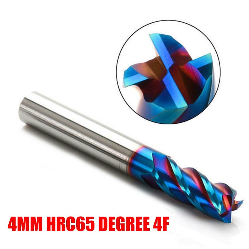 Mill End Mill Tools CNC 4mm HRC65 Carbide End Milling Cutter Accessory ...