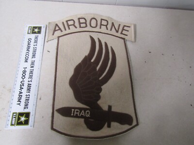 MILITARY PATCH 173RD AIRBORNE INFANTRY BRIGADE IRAQ HUGE HANDMADE 15 ...