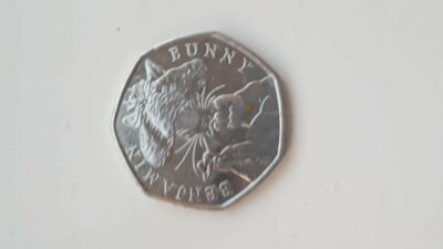 VERY RARE Benjamin Bunny 50p Coin 2017 Beatrix Potter Collectable, new ...
