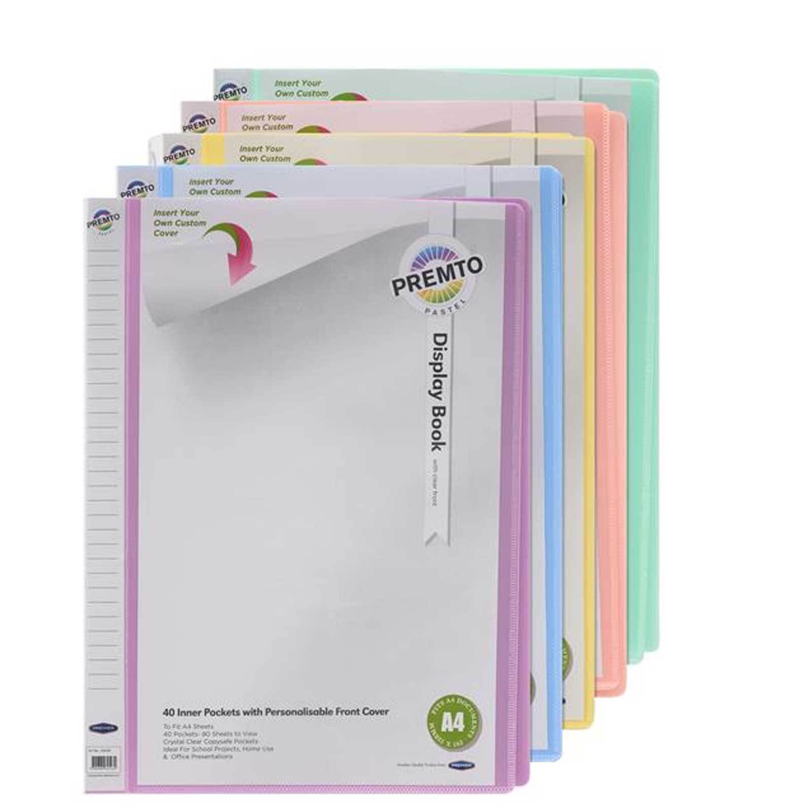 Display Book A4 Presentation Office Documents Storage Filing Folder 40 ...
