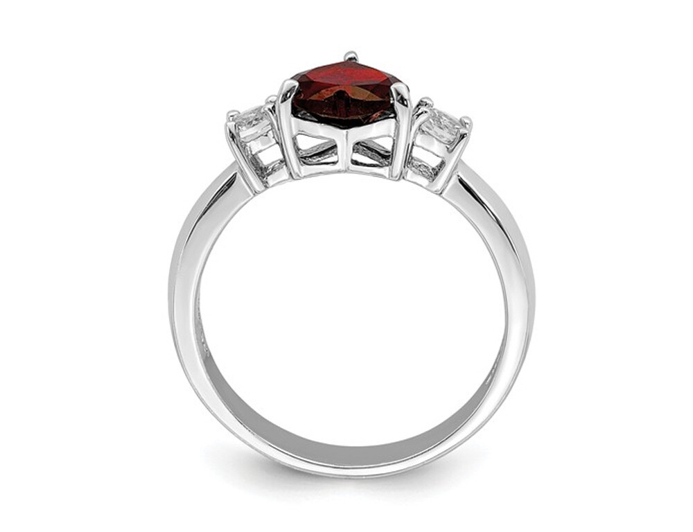 1.40 Carat (ctw) Garnet & White Topaz Ring Sterling Silver | eBay
