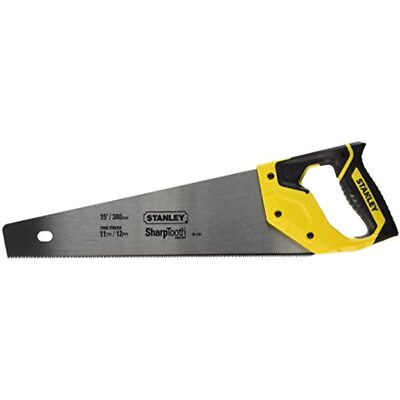STANLEY Hand Saw, 12-Point/Inch, Sharp Tooth, 15-Inch (20-526) | eBay