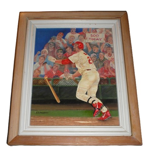 Mark McGwire 500th Home Run **One-of-a-Kind Oil Painting** {See ...