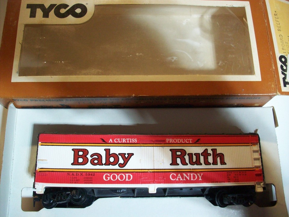 HO - TYCO - 40' Billboard Reefer, Baby Ruth NADX 5342 Excellent w/orig ...