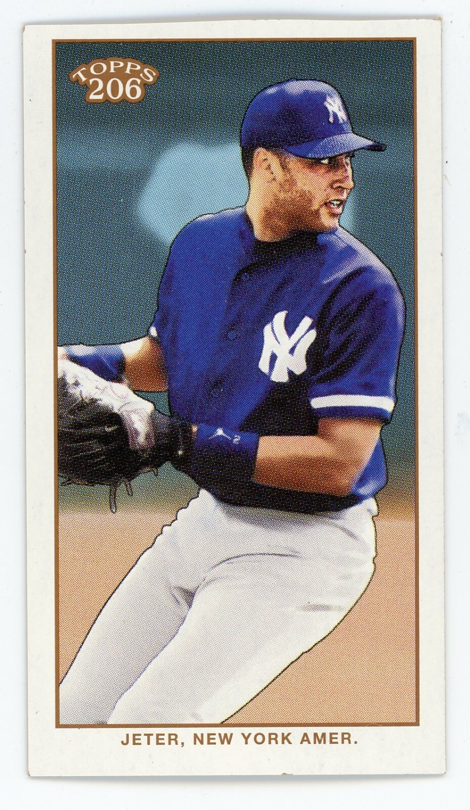 2002 Topps 206 Derek Jeter Mini Fielding Polar Bear #236 Yankees | eBay