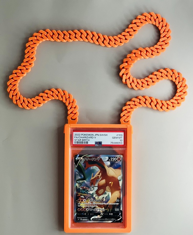 Pokemon PSA Graded TCG Card Slab Accessory Stance & Wearable Necklace ...