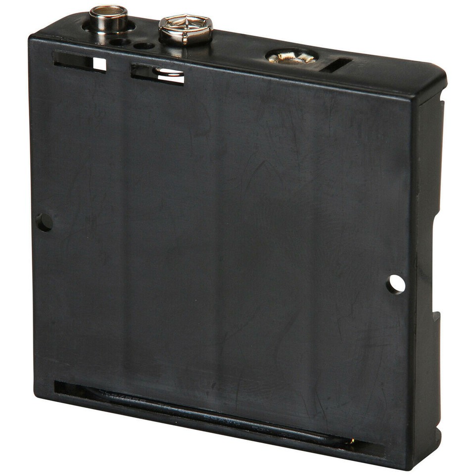 (2 Pack) 4 x AA Cell Battery Casing Housing Enclosure Holder w/Snap-On ...