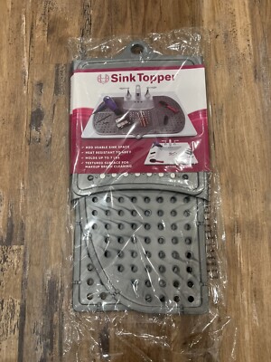 Bathroom Sink Cover Foldable Sink Topper Silicone Makeup Organizer Mat ...