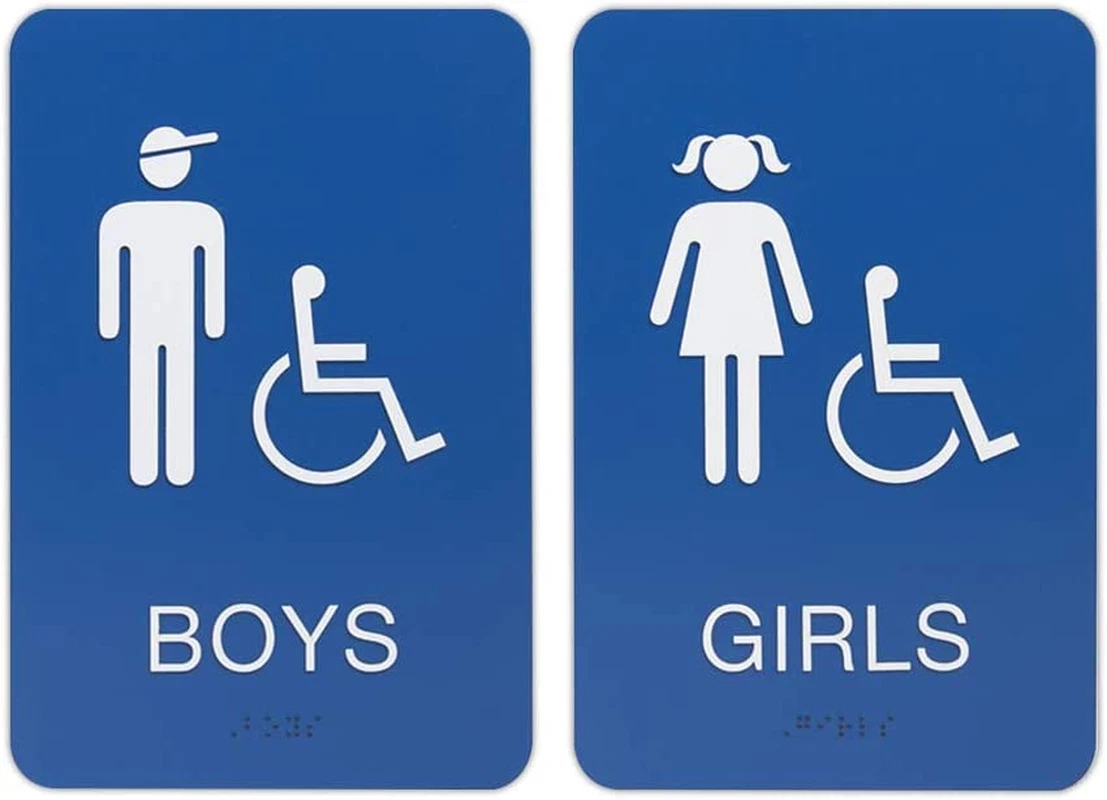 Girl And Boy Bathroom Signs
