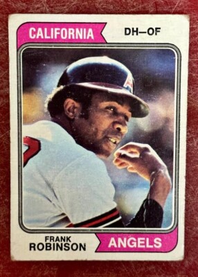 1974 Topps # 55 Frank Robinson HOF California Angels VG | eBay