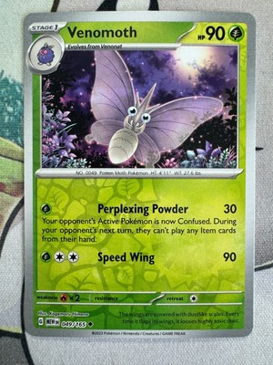 Venomoth Reverse Holo English Pokemon TCG BKBP224 | eBay
