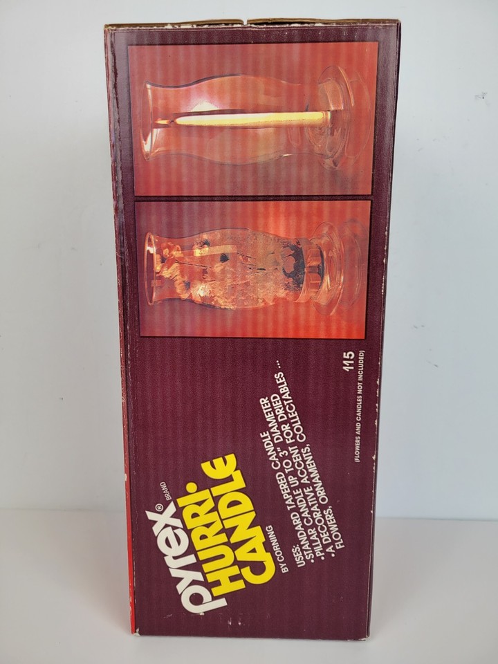 Pyrex Hurri Candle by Corning Vintage Collectible 115 In The Box | eBay