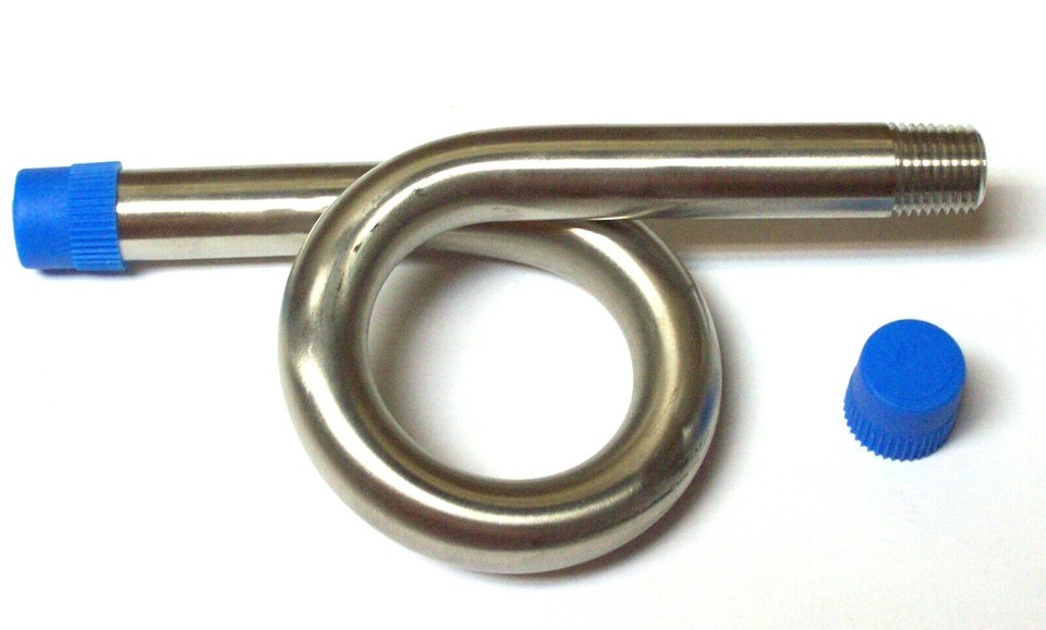 Steam Gauge Siphon Pigtail 1/4" NPT SCH 40 316 Stainless 500 PSI 400° F ...