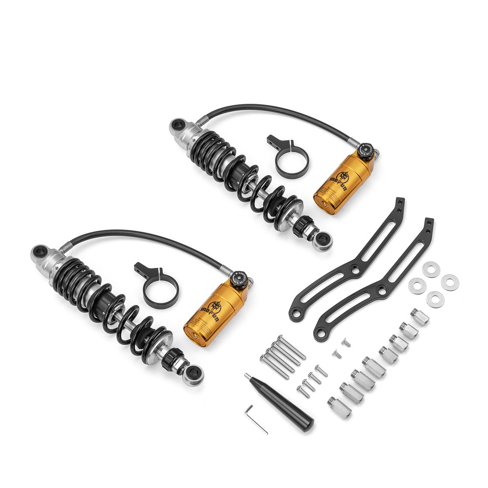 Remote Reservoir Rear Suspensions Shocks Fit For Harley Road Street ...