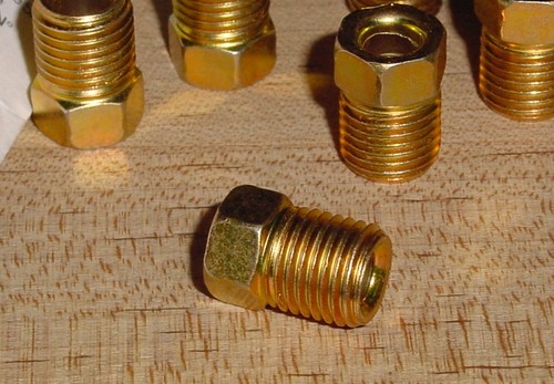 Male Tube Nut Inverted Flare Fitting 4PC Kit Edelmann 121003 105B 3/16 ...