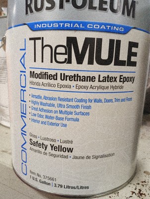 Rust-Oleum MULE (Modified Urethane Latex Epoxy ) Safety Yellow 1-Gal ...