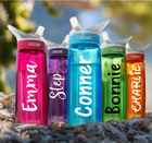 Water Bottle Name Label Vinyl Sticker Kids Lunch Box Gym Drink ...