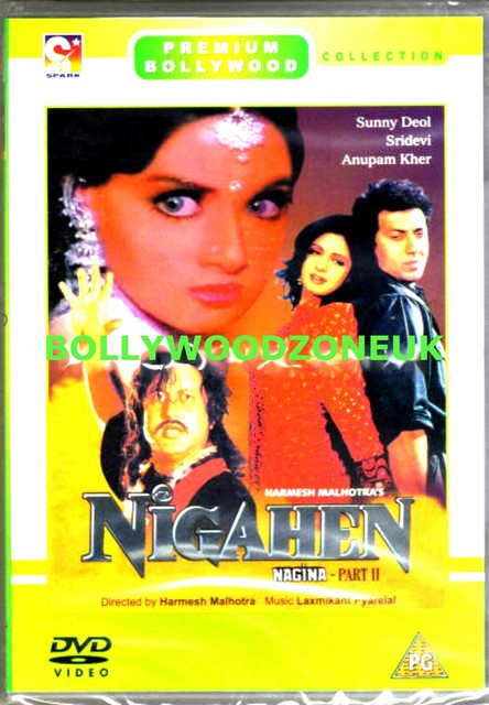 NIGAHEN -nagina Part 2 - Sunny Deol Sridevi -bollywood DVD Multi ...
