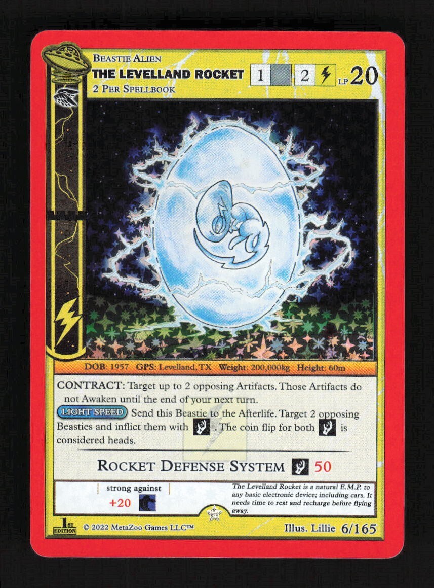 MetaZoo UFO - THE LEVELLAND ROCKET 6/165 Full Holo Card - NM/M | eBay