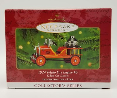 1924 Toledo Fire Engine #6 Kiddle Car Classic 2000 Cast Metal Hallmark ...