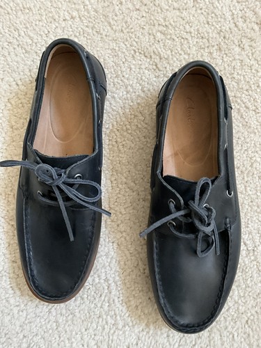 Clarks 11826 Men's Mocassin Shoes Size 8 M Navy Blue | eBay