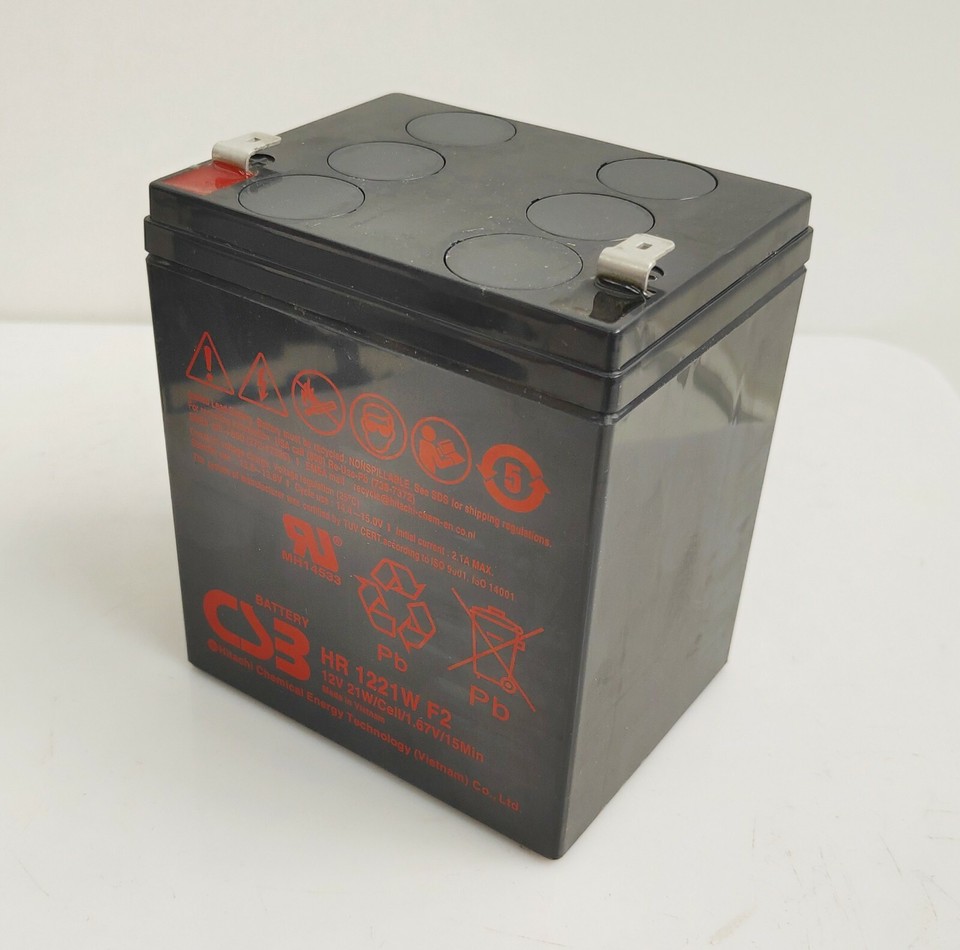 CSB HR1221W 12V 5Ah 21W High Rate UPS Rechargeable Battery For APC ...