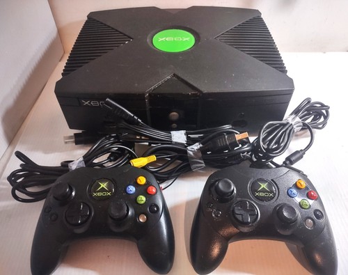 Orig. Xbox Console, Controllers, Wires, free games! See Drop Downs | eBay