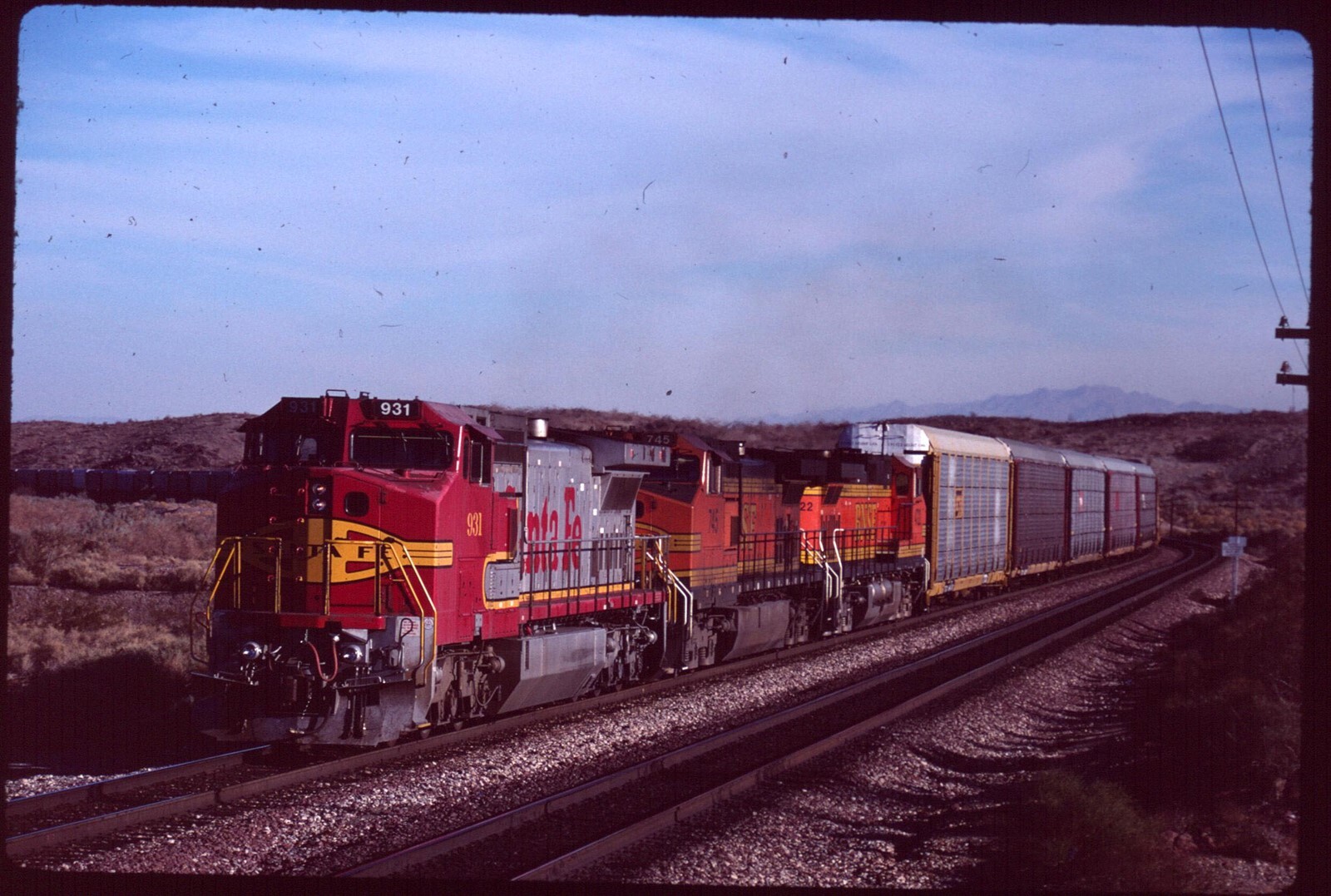 Original Rail Slide - ATSF Santa Fe Railway 931+ Ibis CA 2-6-2000 | eBay