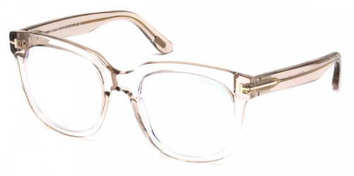 Authentic TOM FORD Rx Eyeglasses T5537-B 072 Transpaent Pink 52 *NEW ...