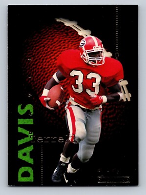 TERRELL DAVIS 1995 SIGNATURE ROOKIES FAME & FORTUNE #61 DENVER BRONCOS ...