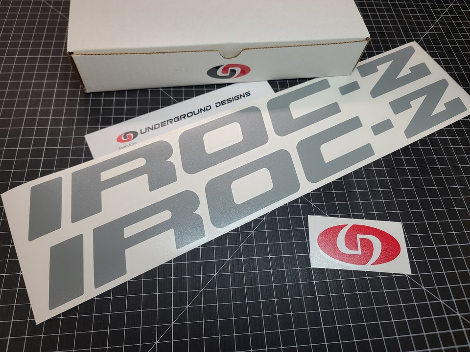 IROC-Z Decals (2pk) Solid Side Door Stickers 20" For Third Gen Camaro ...