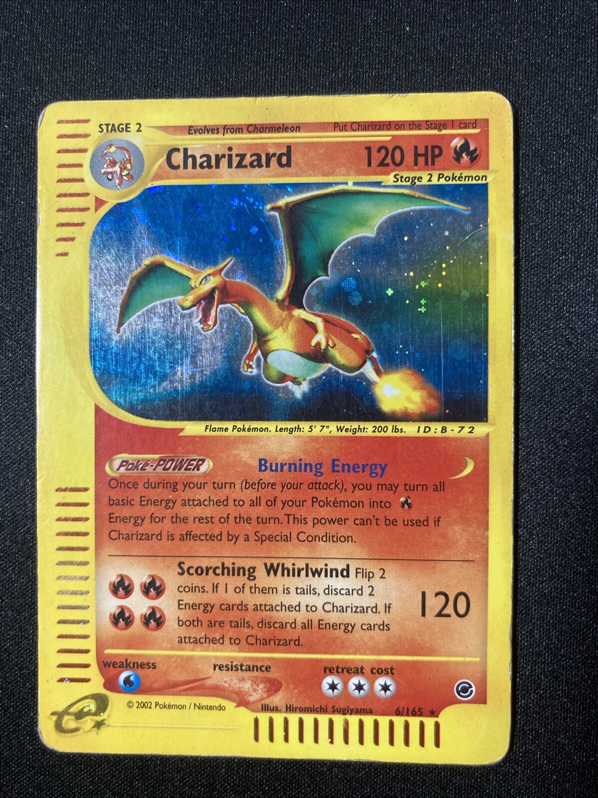 Pokémon TCG Charizard Expedition Base Set 6/165 Regular Holo Rare | eBay